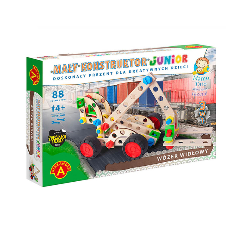 Alexander construction toy - Little Constructor Junior - 3in1 Forklift