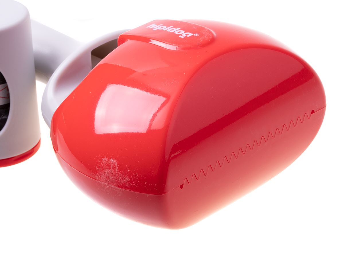 Automatic scoop to collect faeces - red