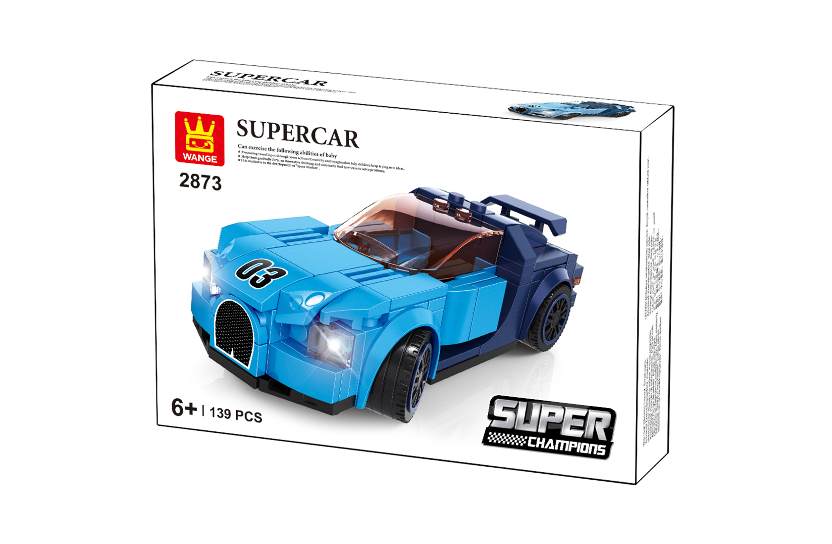 Bugatti Chiron set of bricks (173 bricks) | Furniture, Electronics ...