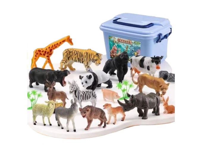 Safari animals figurine set 58 elements with a handy box | e-hedo.pl