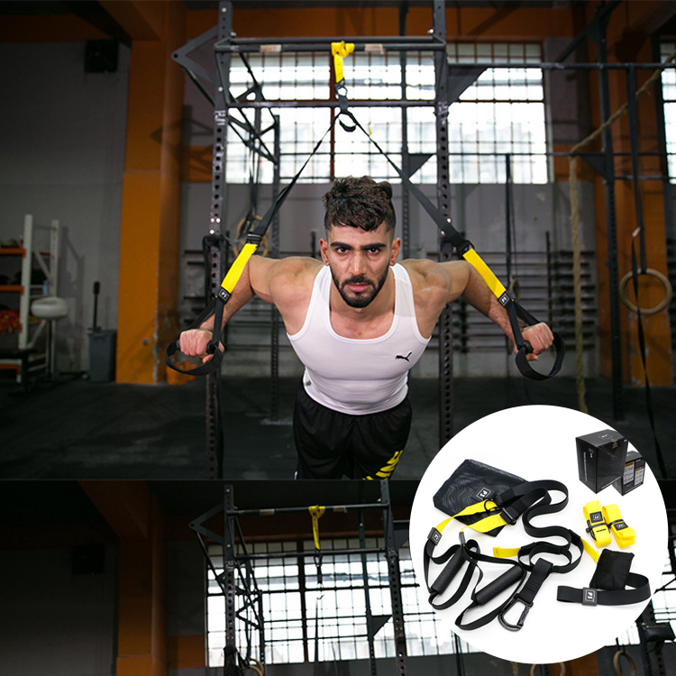 Exercise Band Set Crossfit TRX - yellow and black