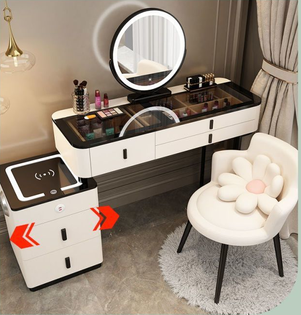 Scandinavian style makeup dressing table / Furniture set 80 cm - white ...